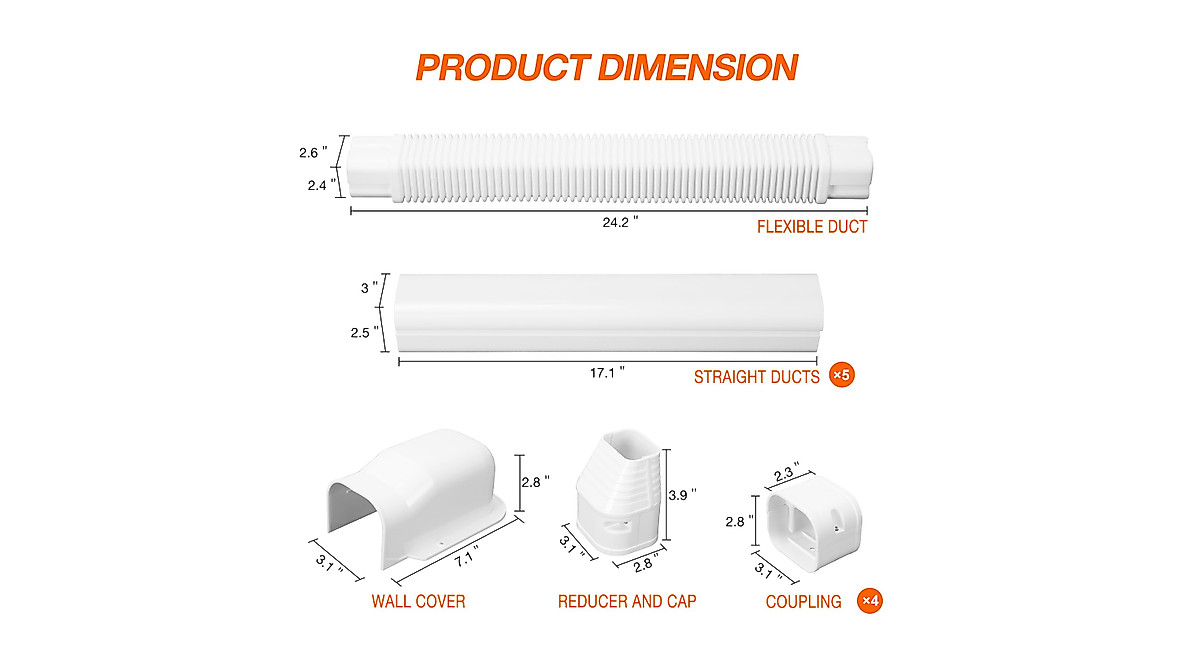 Buy Mini Split Line Set Cover Kit - Durable & Easy Install
