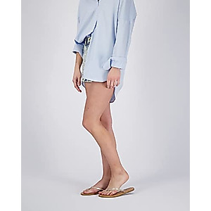 CUSHIONAIRE Cora Flip Flops for Women | Vacation Beach Essentials | Casual Women Footwear Sandals | BLACK 8