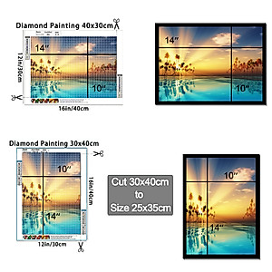 MENNTHUI 10x14 Black Picture Frame Set of 3, Diamond Painting Frames for 30 x 40cm Diamond Painting Art, Wall Mounting Horizontally or Vertically