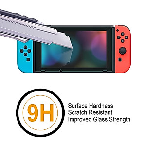 Supershieldz (2 Pack) Designed for Nintendo Switch Tempered Glass Screen Protector, 0.32mm, Anti Scratch, Bubble Free