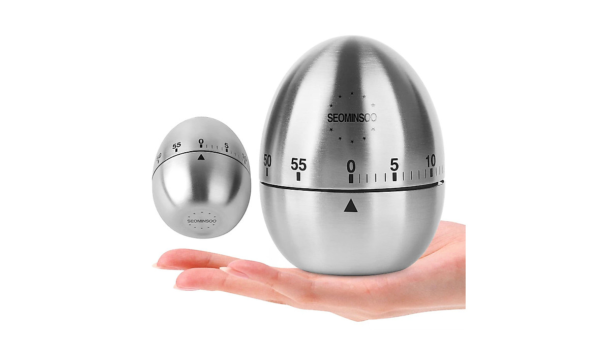 Egg Kitchen Timer | Mechanical Stainless Steel Countdown