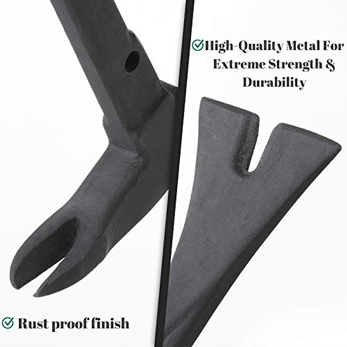 Bates- Cats Paw Nail Puller, 8-Inch, Pry Bar, Mini Pry Bar, Small Pry Bar, Flat Pry Bar, Pry Bars, Tool Pry Bar, Hammer Pry Bar, Crowbar, Nail Puller Tool, Cat Paw, Crowbar Tool, Mini Crowbar