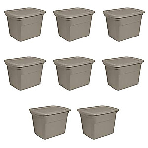 Sterilite 18 Gal./68 L Totes, Hazelwood, 8