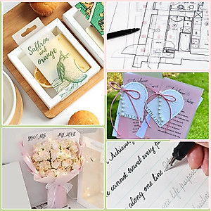 Phinus 72 Sheets Vellum Paper, Translucent Vellum Jackets Vellum Tracing Paper 8.5 x 11, Vellum Paper Printable for Sketching, Invitation Belly Bands, Gift Box Liners