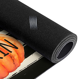 HOLVDENG Fall Pumpkin Kitchen Mat Set of 2 Non Slip Thick Kitchen Rugs and Mats for Floor Comfort Standing Mats for Kitchen, Sink, Office, Laundry, 17"x47"+17"x28"