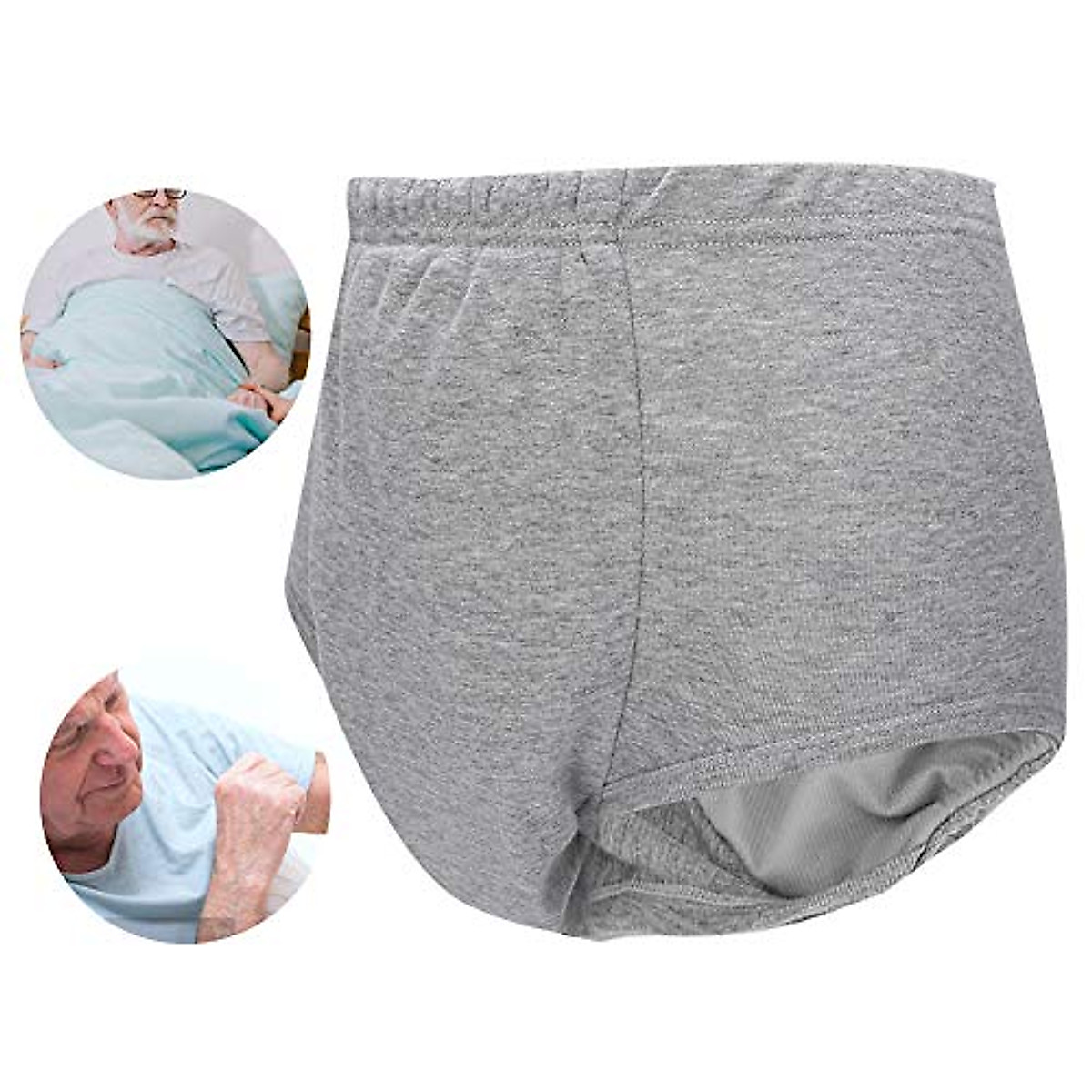 Adult Cloth Diaper, Soft Cloth Diapers for Adults Elderly Cloth Diaper Nappy Care Incontinence Care Panties Reusable Cloth Diaper Cover Washable Underwear for Elderly Patients Pregnant Women Pants (L)