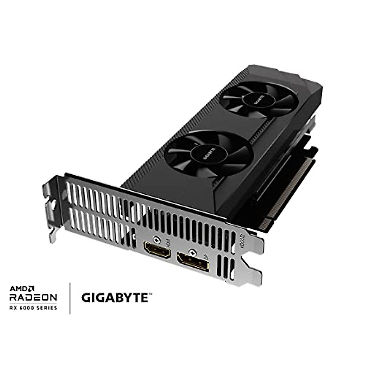 Gigabyte Radeon RX 6400 D6 Low Profile 4G Graphics Card, Low Profile Design, 4GB 64-bit GDDR6, GV-R64D6-4GL Video Card