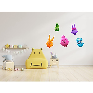 5 Pcs Sunny Bunnies Wall Stickers for Kids Room or Birthday Decorations | Sunny Bunnies Wall Decals for Kids Bedroom.