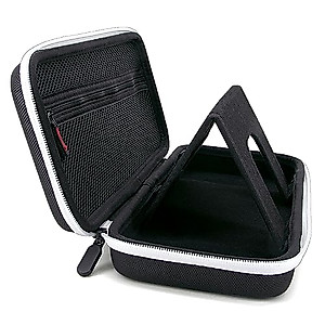 ADVcer Rog Ally Handheld Case, Waterproof EVA Hard Shell Protective Travel Case with Inner Transformable Game Console Stand, Flannel Soft Lining, Double Zipper, Carrying Handle for Rog Ally 7" (White)