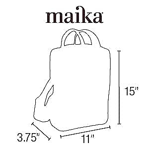 maika Recycled Canvas Zippered Backpack, Nochi, Grey
