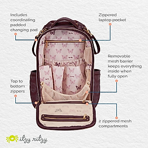 Itzy Ritzy Backpack, Monarch, Large