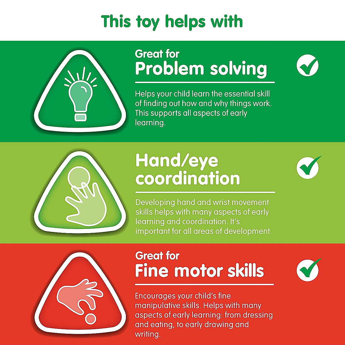 Early Learning Centre Wooden Shape Sorter, Fine Motor Skills, Problem Solving, Hand Eye Coordination, Kids Toys for Ages 18 Month, Amazon Exclusive