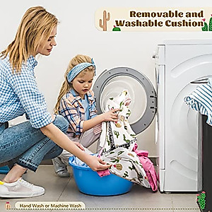 Grand Line Cat Bed Cat House with Mat, Foldable Cat Tent Kitten Teepee Indoor Outdoor, Portable Cute Nest for Cat Dog Puppy up to 10 lbs, Washable Cushion, All Seasons Available (Cactus)