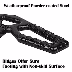 Eapele Tow Hitch Step for 2 inch Receivers, Solid Steel Construction Rust Free Powder Coated, 10,000lbs Rated Tow Strap Capacity