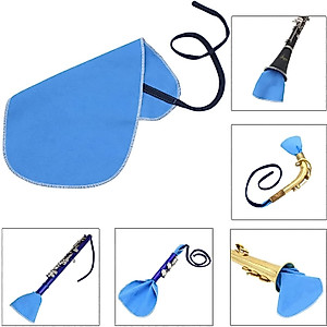 SKYNEO Saxophone Cleaning kit, Clarinet Cleaning Kit with Maintenance Kit,Cork Grease,Swab,Strap,Cleaning Cloth,Thumb Rest,Reed Case,Mouthpiece Brush and More