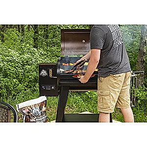 PIT BOSS 10514 PB820D3B Wood Pellet Grill, 820 Square Inches, Mahogany