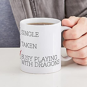 CafePress Busy Playing With Dragons Ceramic Coffee Mug, Tea Cup 11 oz