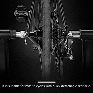 INOOMP Accessories Accessories 2pcs Replacement MTB Indoor Bike Axle Road Trainer Accessories Tire Quick Mountain Wheel BMX Release Rear for Skewer Axel Front Wheels Hub Steel Interior Jewelry