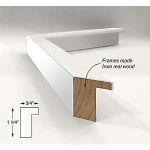 Baby Shadow Box Display Frame for Photo, Printed Graphic Info Insert & Magnet Mounted Keepsakes (Gray Linen Mat, Blank Graphic Info Insert)