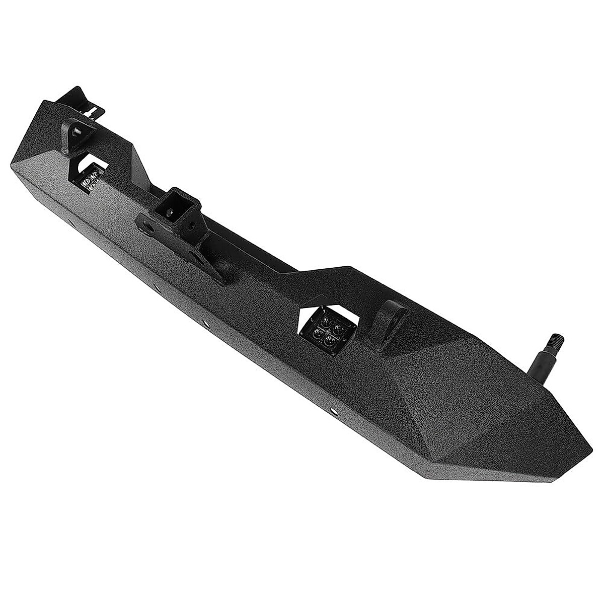 cciyu Rront Bumper and Rear Bumper Compatible for Jeep 2007-2018, Wrangler JK with D-ring with and Tire Carrier
