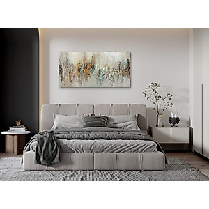 V-inspire Art,24x48 inch Oil Painting, Modern Home Canvas Painting Decoration, Abstract Mural Painting