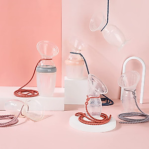 haakaa Silicone Strap Suitable for Gen.1/2/3 Manual Breast Pump Prevent Breast Pump from Falling off During Use (Blush Color) -1pc