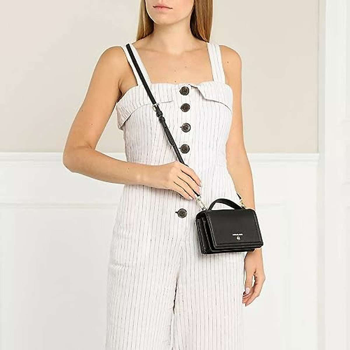 Michael Kors Jet Set Charm Small Top-Handle Phone Crossbody Black One Size