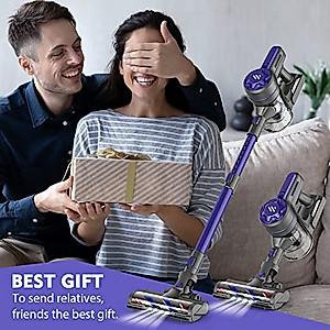 ZOKER Direct Cordless Vacuum Cleaner,Stick Vacuum Cleaner with 180W 12Kpa Powerful Suction,Rechargeable Vacuum Lightweight Vacuum Cleaner for Pet Hair Hardwood Floor