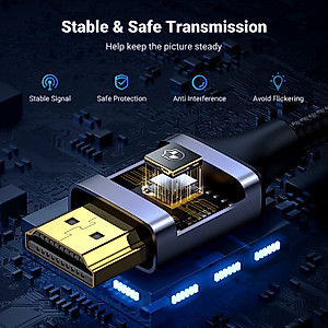 UGREEN 4K Micro HDMI to HDMI Cable 3.3FT, Aluminum Shell Braided 18Gbps 4K 60Hz HDR 3D ARC Compatible with GoPro Hero 7 6 5 Raspberry Pi 5 Portable Monitor Camera Nikon Yoga 3 Pro