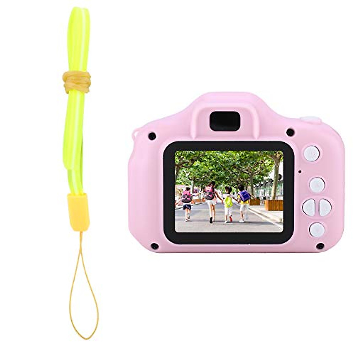 ROMACK Camera for Kids, X2 Mini Portable Toddler Camera 2.0 inch IPS Color Screen Children's Digital Camera HD 1080P Camera, Childrens Camera Gifts for Kids (Pink)