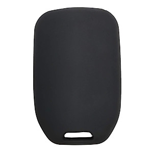 2 Pcs Smart Key Fob Cover Case Protector Fit for GMC Acadia Terrain Yukon Chevrolet Suburban Tahoe Keyless Entry Remote Fob Skin Jacket Holder Key Protection Case (Black with red)