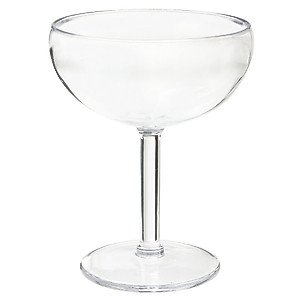 G.E.T. SW-1405-1-SAN-CL-EC Heavy-Duty Shatterproof Plastic Margarita Glasses, BPA Free, 12 Ounce (Set of 4)