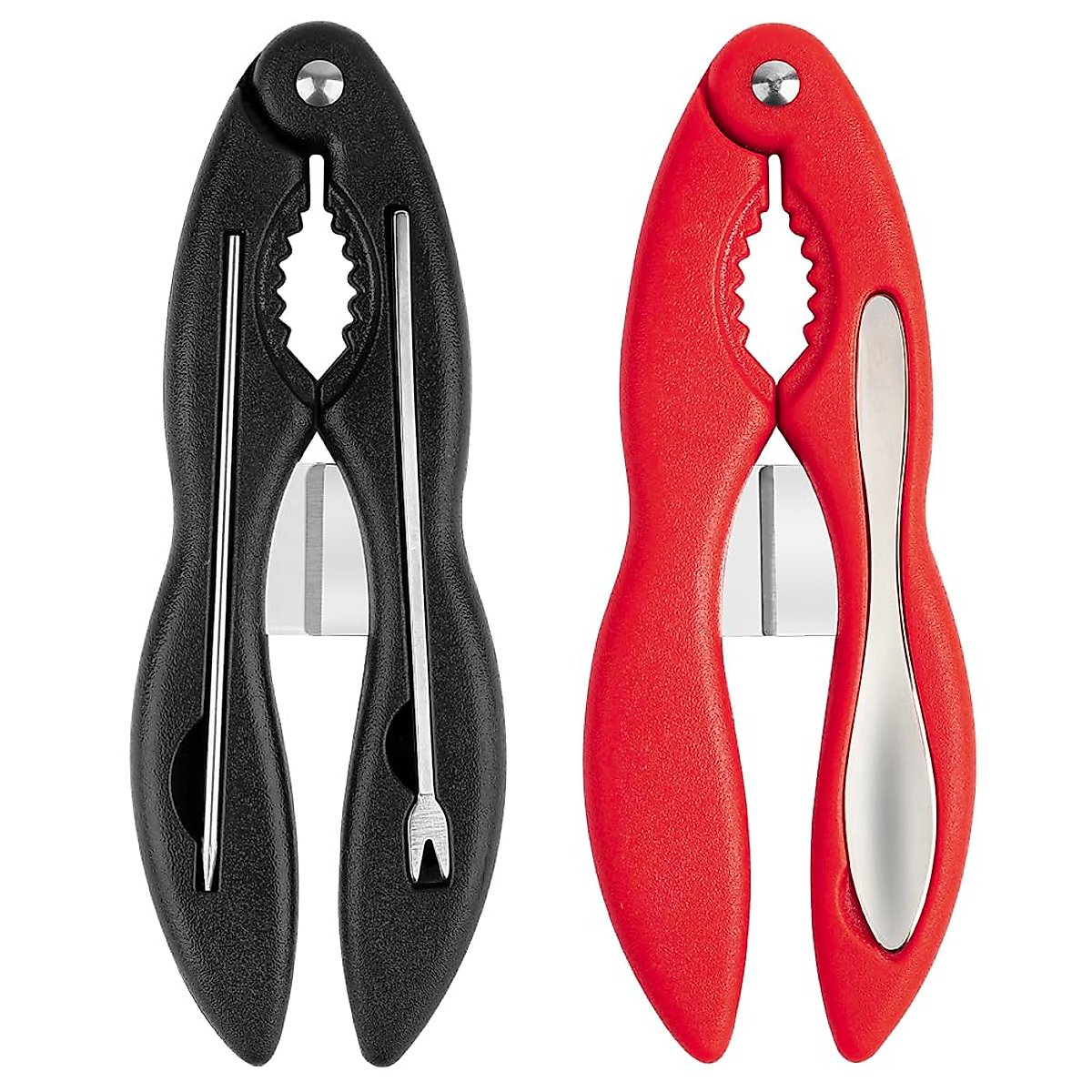 ADORAMBLING 2PCS Crab Crackers and Tools Multifunctional Crab Leg Crackers Efficient Lobster Crackers Sturdy Seafood Crackers and Tools Portable Lobster Crackers and Picks Set Crab Claw Crackers