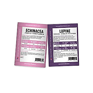 Perennial Flower Seeds for Planting Outdoors (5 Variety Pack) Lupine, Columbine, Echinacea Purple Coneflower, Black Eyed Susan, Shasta Daisy for Pollinators Wildflower Seed by Gardeners Basics