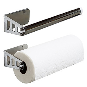DecoBros Wall Mount Paper Towel Holder, Chrome