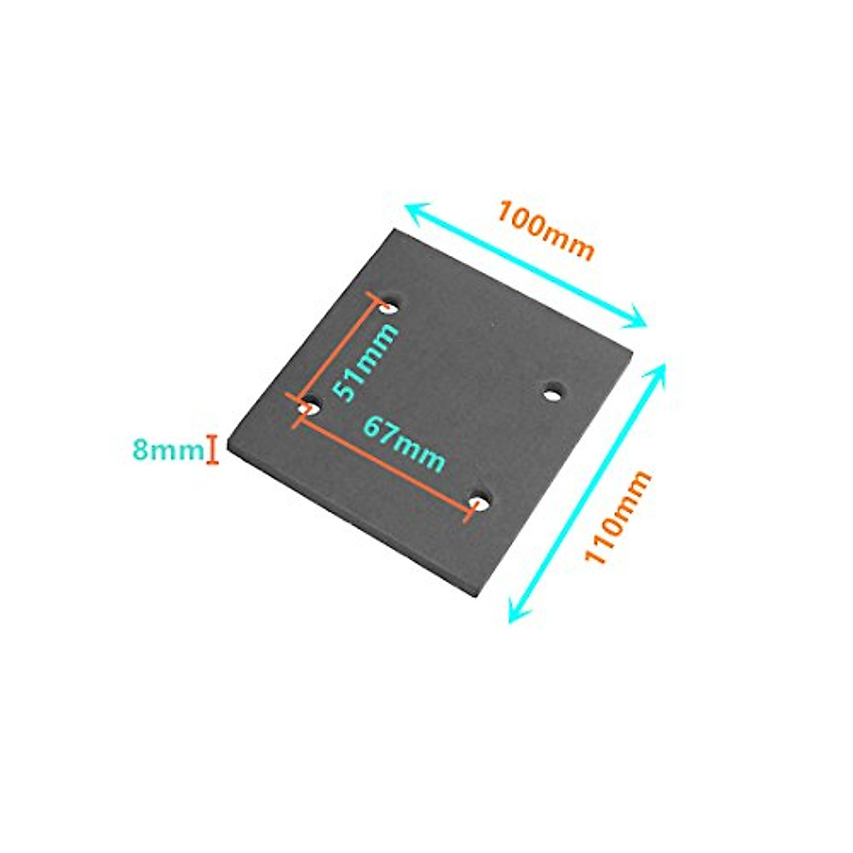 Adiyer 6-Pack Replacement Self Adhesive Foam Sander Pad Back Mat for Makita 4510