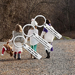 AKTAP Brother Keychain Sibling Jewelry Gift for Brother or Sister Family Jewelry Sister Gifts