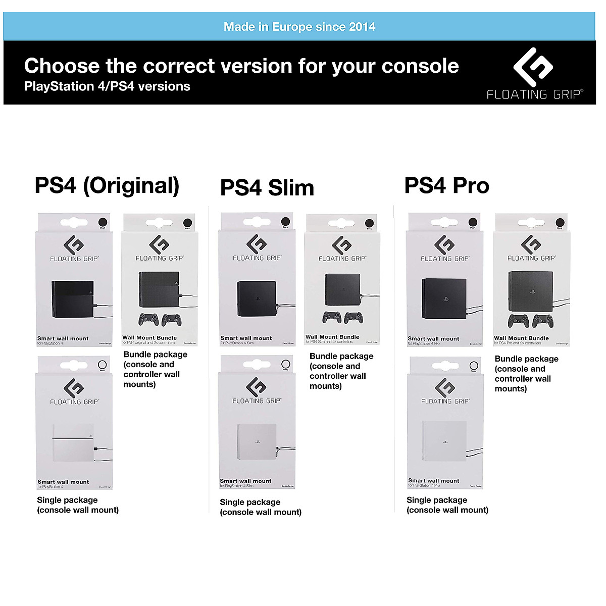 2x PS controller Wall Mounts