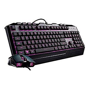 Cooler Master Devastator 3 Gaming Keyboard & Mouse Combo, 7 Color Mode LED Backlit, Media Keys, 4 DPI Settings, Model:SGB-3000-KKMF1-US