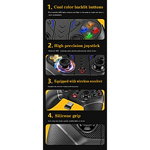 iPEGA-PG-9218 Wireless 5.0 +2.4G Game Controller for iphone 14/13/12 /11/8/7 for Samsung S23/S22/21/20 /S10/S10 + Note 20 /10 for OPPO, VIVO LG Android Smart Phone/Tablet ps4/N-Switch PC Smart TV