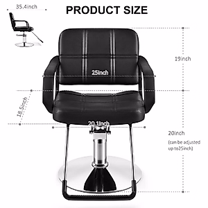 Artist hand Hydraulic Barber Chair Salon Chair for Hair Stylist Tattoo Chair Shampoo Salon Equipment