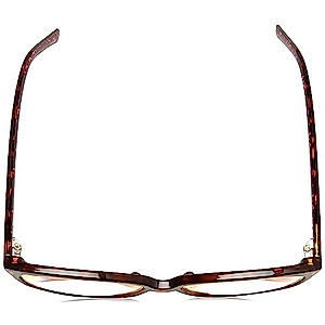 Kate Spade New York Women's Milena Blue Light Reading Glasses Cat Eye, Dark Havana/Demo Lens, 55mm, 15mm + 2.5