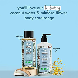 Love Beauty & Planet Luscious Hydration Body Lotion Coconut Water and Mimosa Flower 13.5 oz (Pack of 1)