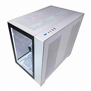Velztorm Mini Lux Custom Gaming Desktop (AMD Ryzen 9 5950X 16-Core, GeForce RTX 3070 Ti 8GB, 16GB DDR4, 1TB PCIe SSD + 1TB HDD, WiFi-N, 750W PSU; RGB Fans, 240mm AIO White, Win10Home) VELZ0048