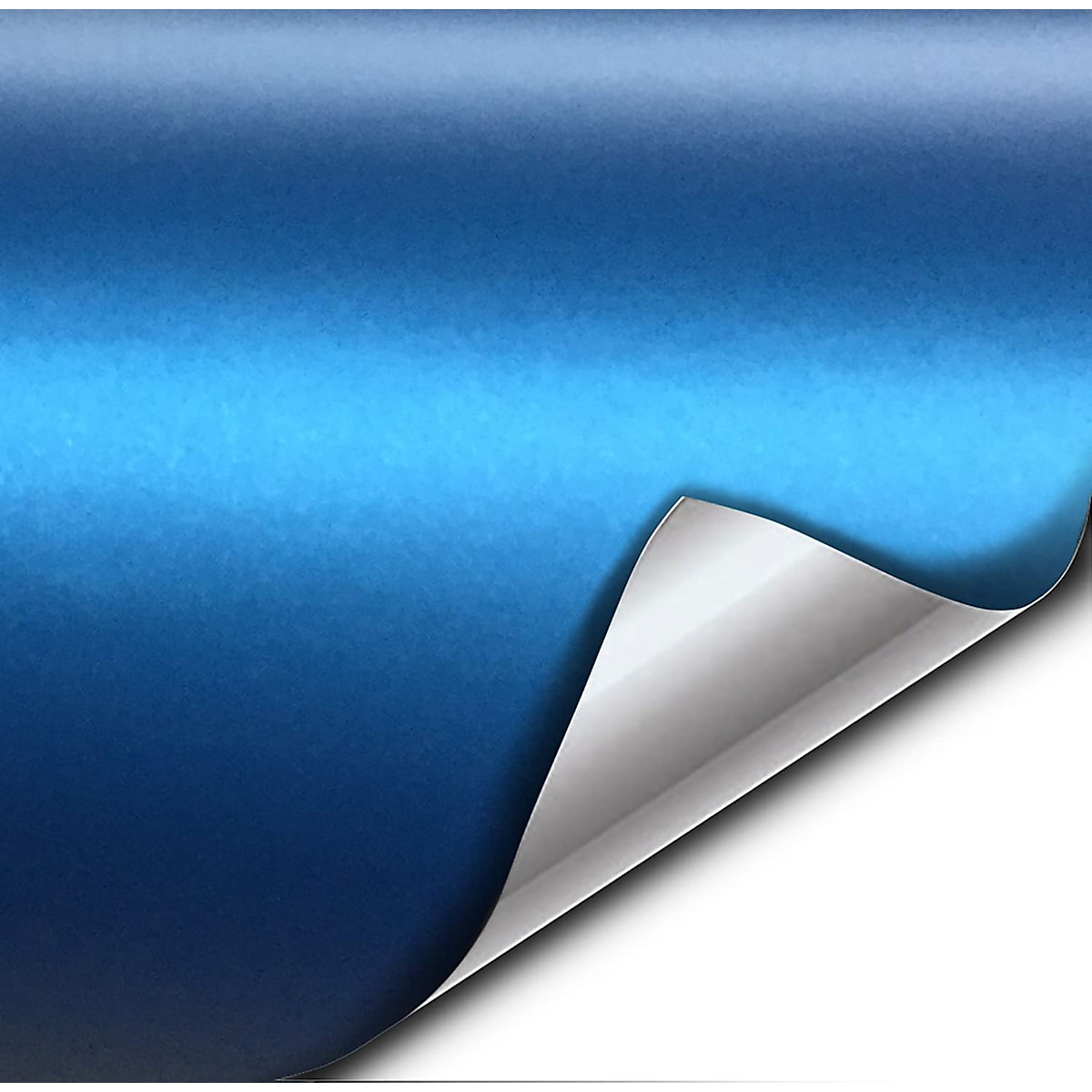 Matte Pearl Blue Car Wrap Vinyl Roll with Bubble and Air Free Channel Tech DIY (50ft x 5ft)