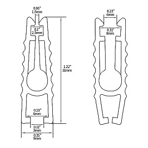Car Automobile Fuse Puller Extraction Tools Yellow Fuse Clips 5pcs