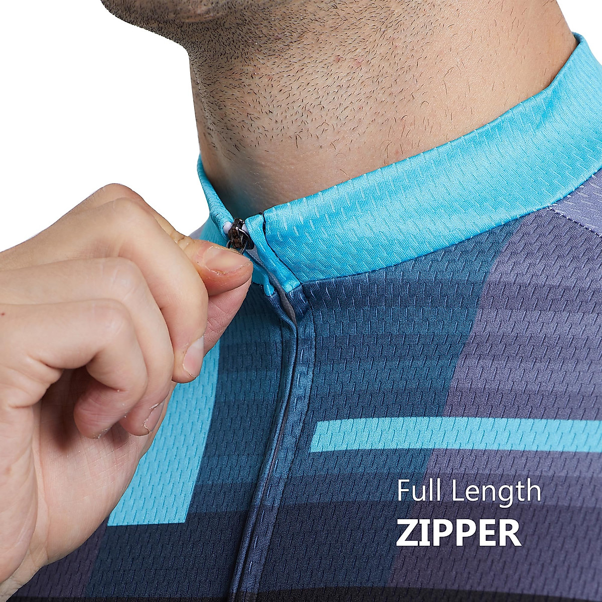 sponeed Mens Cycle Jerseys Set Shorts Gel Padded Tights Bicycle Pants Paddding US M Black Blue