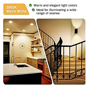 DORESshop GU10 Bulb, Halogen 120V 50W, Dimmable, GU10 Light Bulb for Track&Recessed Lighting, Gu10 Base Bulb, 50W, Warm White,3 Pack