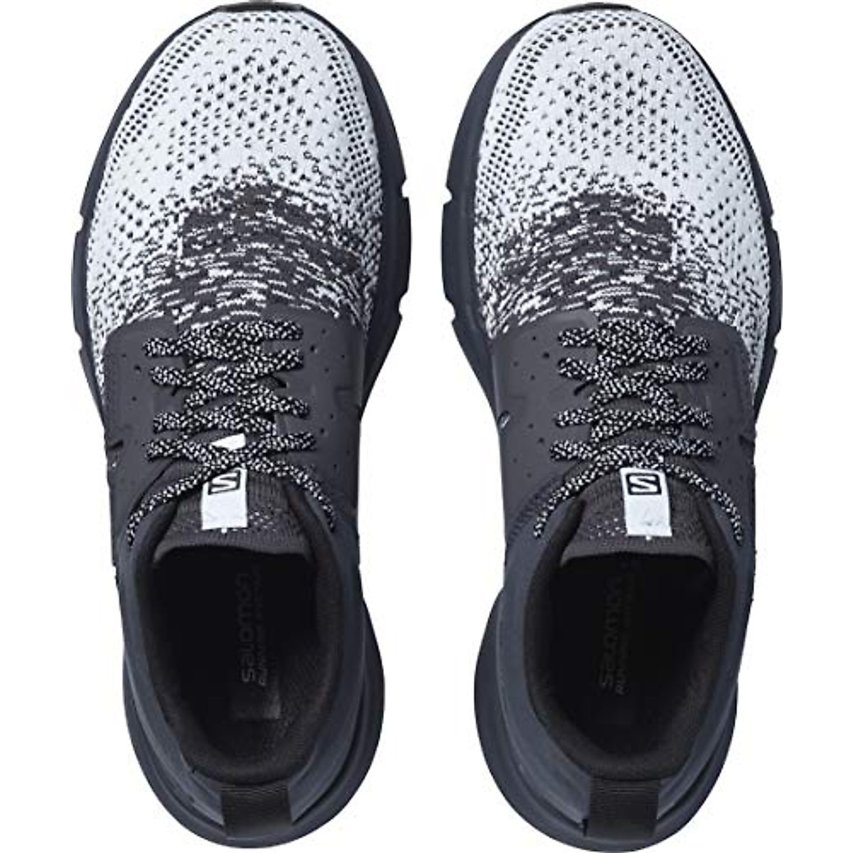 Salomon Predict SOC Running Shoes for Women, White/Ebony/Black, 11.5