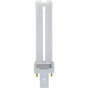 GE Energy Smart CFL Light Bulb, Double Tube Biax Light Bulb, T4 Light Bulb, 7-Watt, 425 Lumen, G23 2-Pin Base, Soft White, 10-Pack, Compact Fluorescent Light Bulb